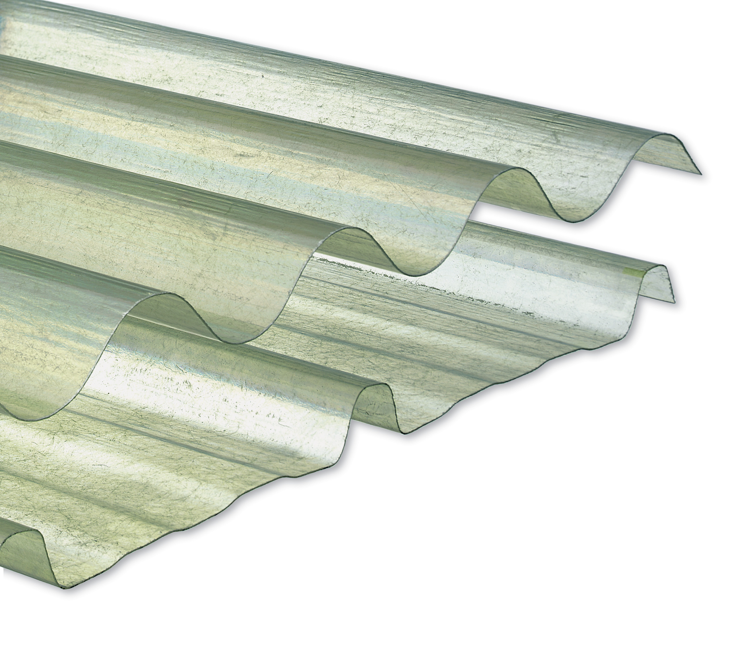 Plaque ondulée transparente polyester 1,52 / 1,75 / 2 m x 0,92 m grandes ondes 177/51 (20 pièces ...